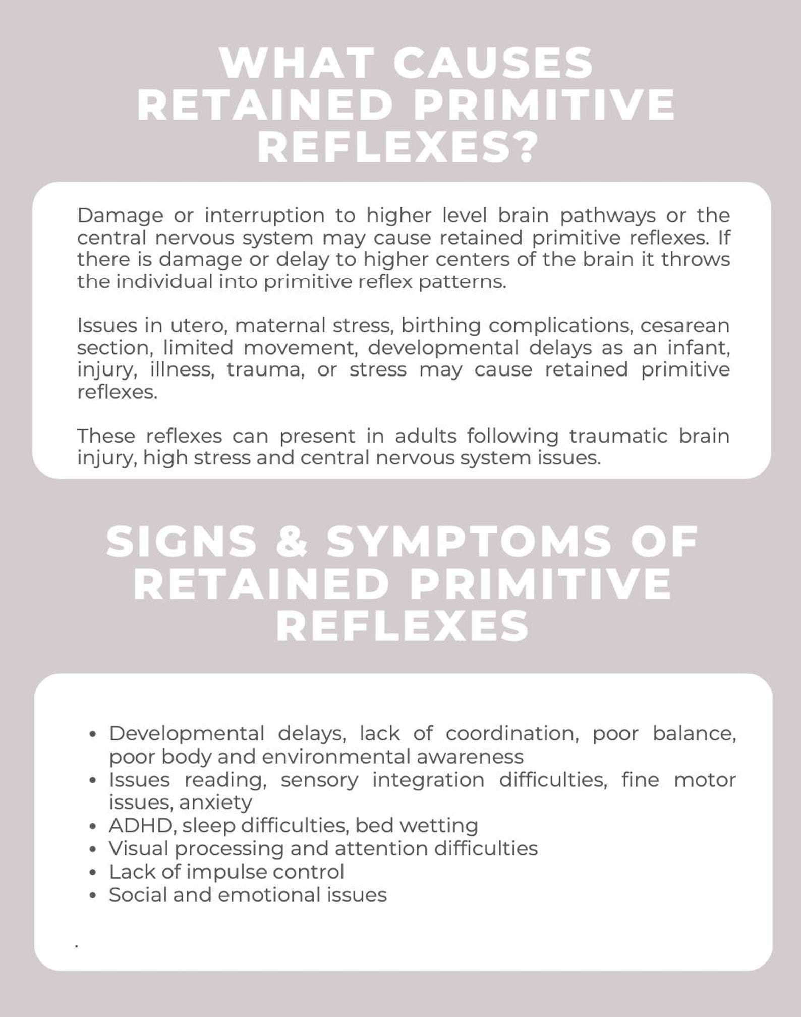 Primitive Reflex Evaluation, Testing, and Treatment Guide - Etsy