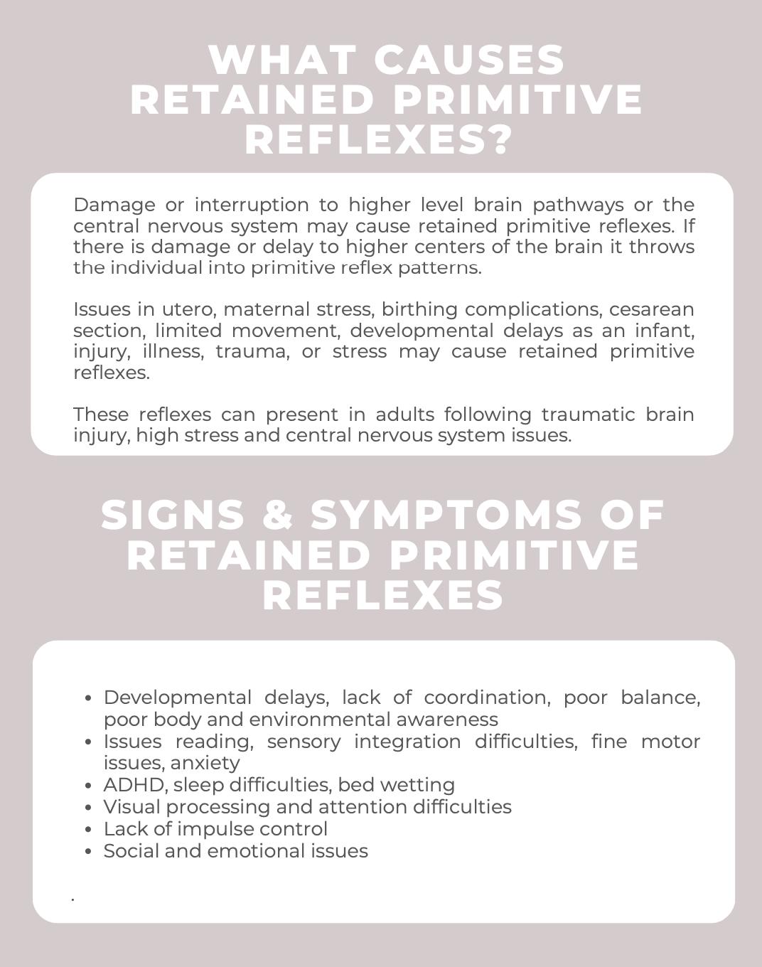 Primitive Reflex Evaluation, Testing, and Treatment Guide - Etsy