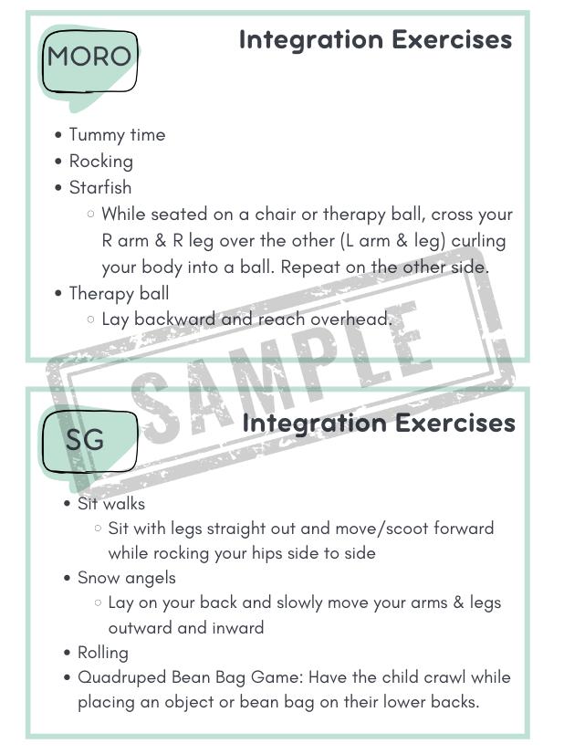 Primitive Reflex Integration Cards - Etsy