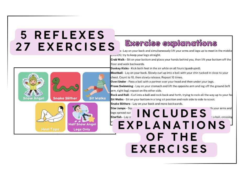 Primitive Reflex Integration Activities Bundle - Etsy