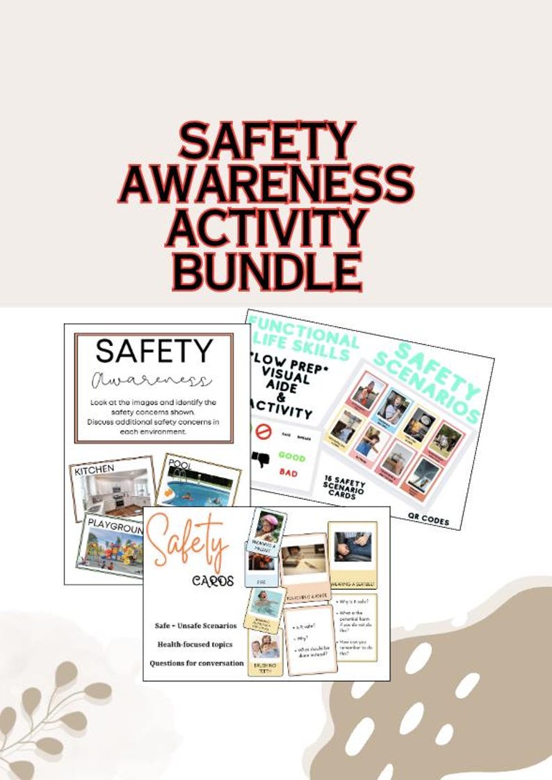 Safety Awareness Resources Bundle - Etsy