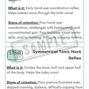 Primitive Reflex Integration Cards - Etsy