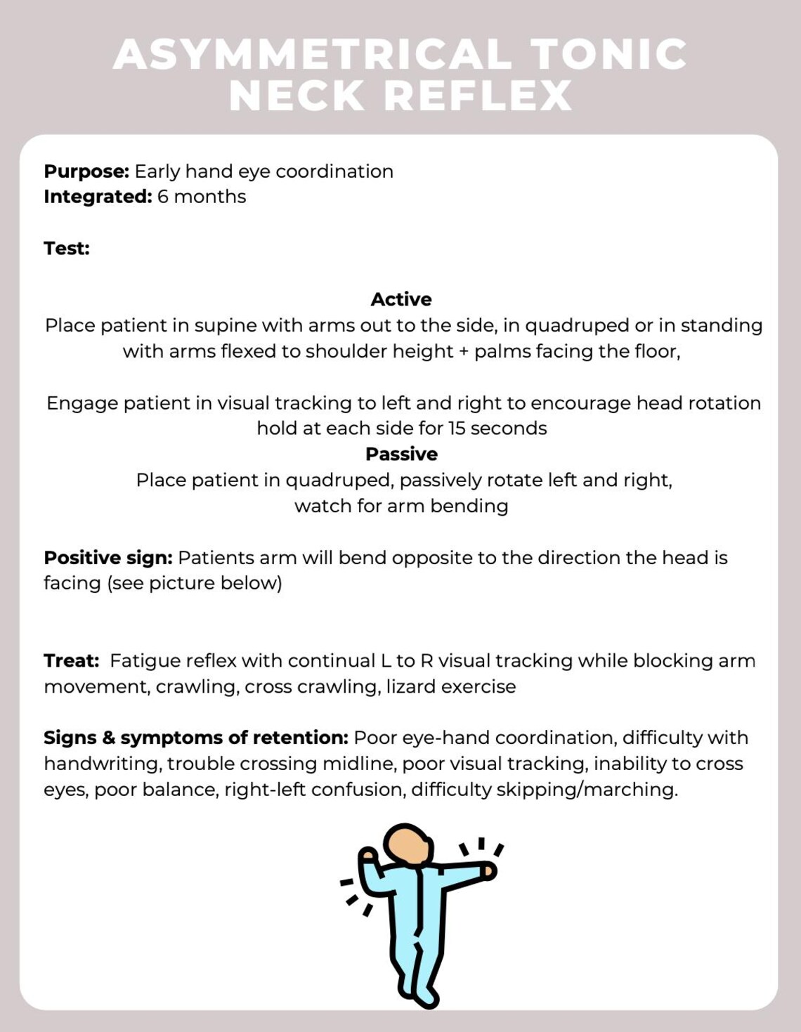 Primitive Reflex Evaluation, Testing, and Treatment Guide - Etsy