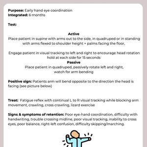Primitive Reflex Evaluation, Testing, and Treatment Guide - Etsy