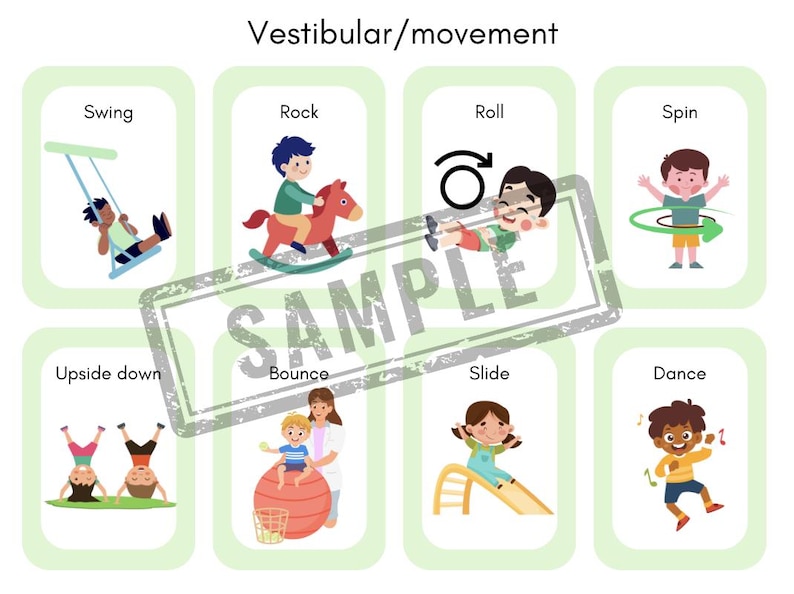 Sensory Regulation Sensory Diet Cards Activities - Etsy