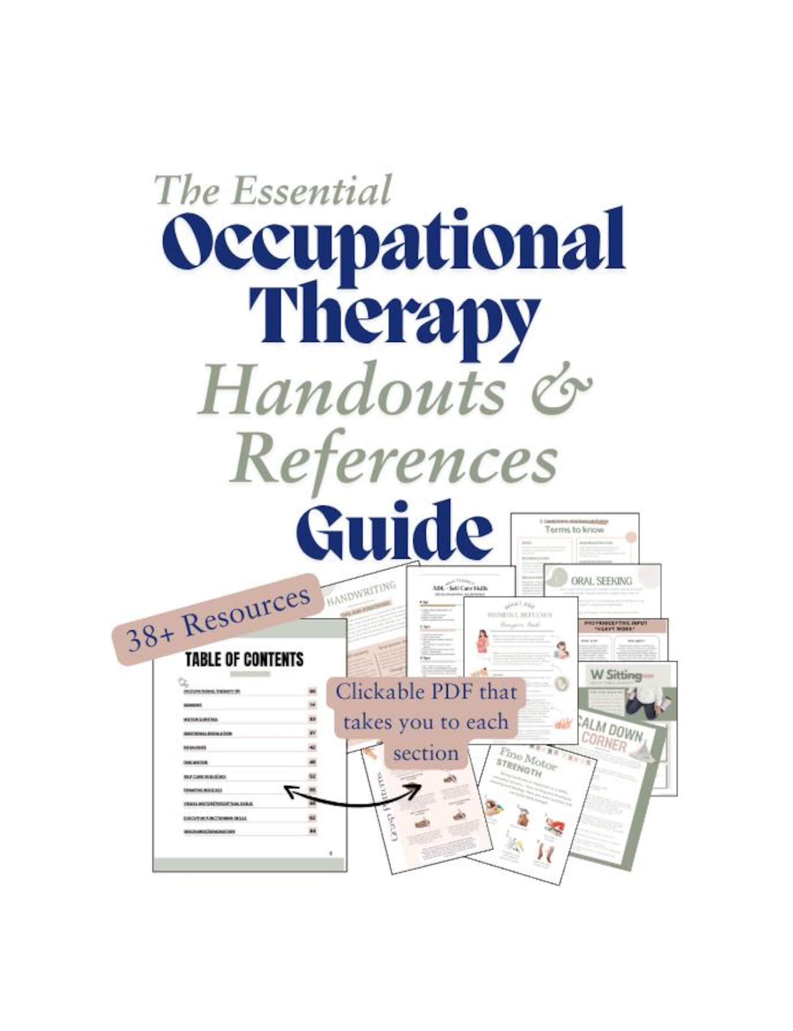 Occupational Therapy Handouts + References Guide - Heps- Education ...