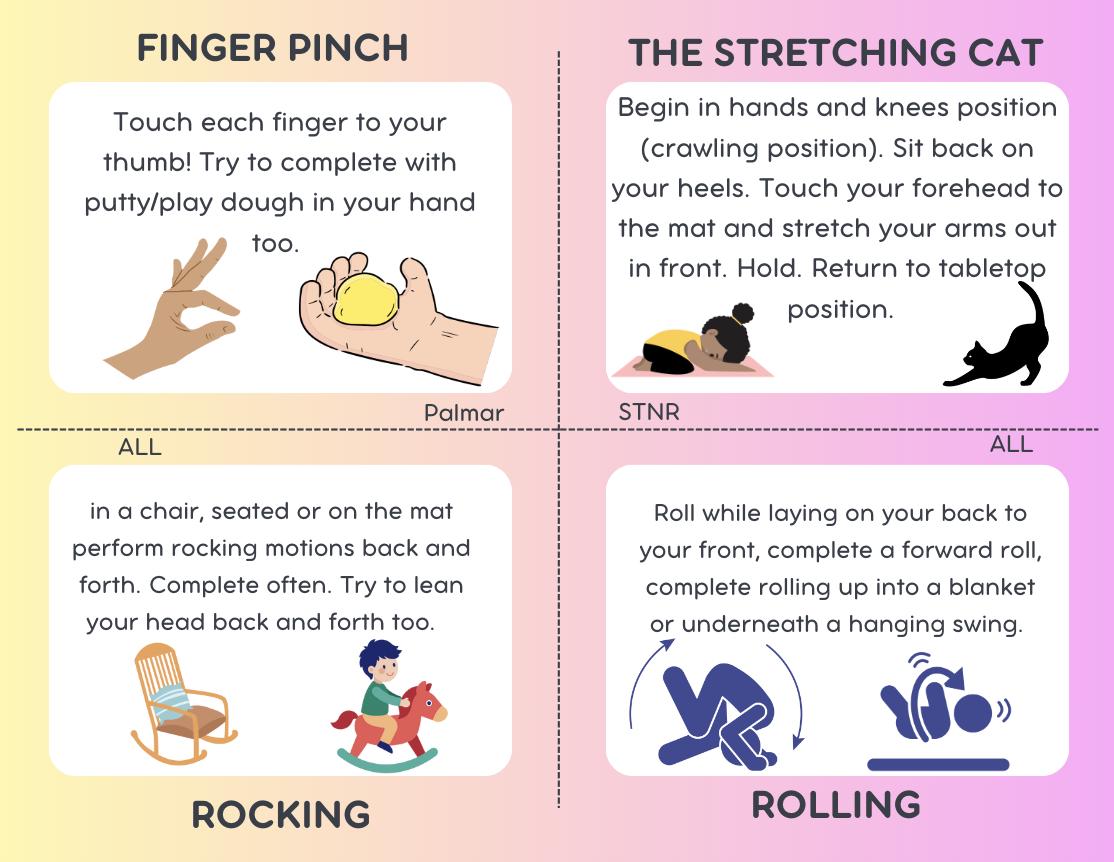Primitive Reflex Integration Exercises and Activity Cards *PT OT ...
