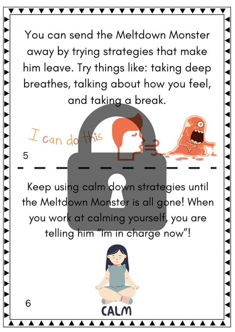 The Meltdown Monster: Social Story and Activity Bundle for Emotional ...