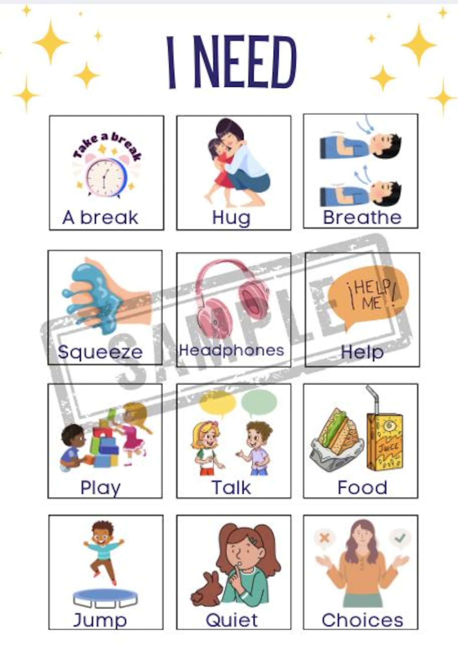 Emotional Regulation Posters Visual Aids Emotions and Coping Skills - Etsy