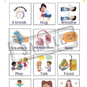 Emotional Regulation Posters Visual Aids Emotions and Coping Skills - Etsy