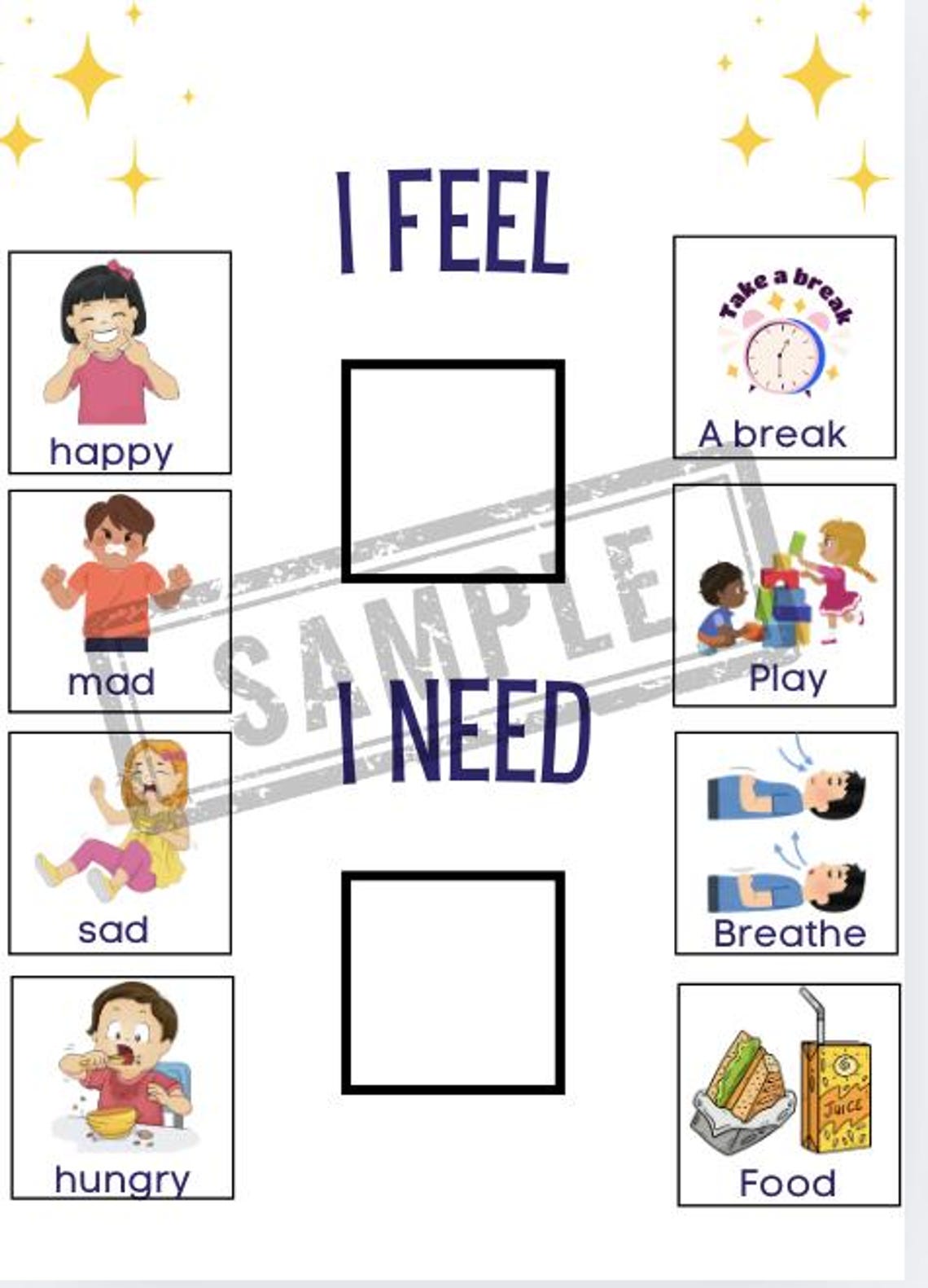 Emotional Regulation Posters Visual Aids Emotions and Coping Skills - Etsy