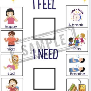 Emotional Regulation Posters Visual Aids Emotions and Coping Skills - Etsy