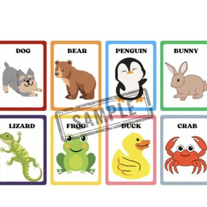Sensory Breaks Animal Walk Cards Sensory Cards Kids Cards - Etsy