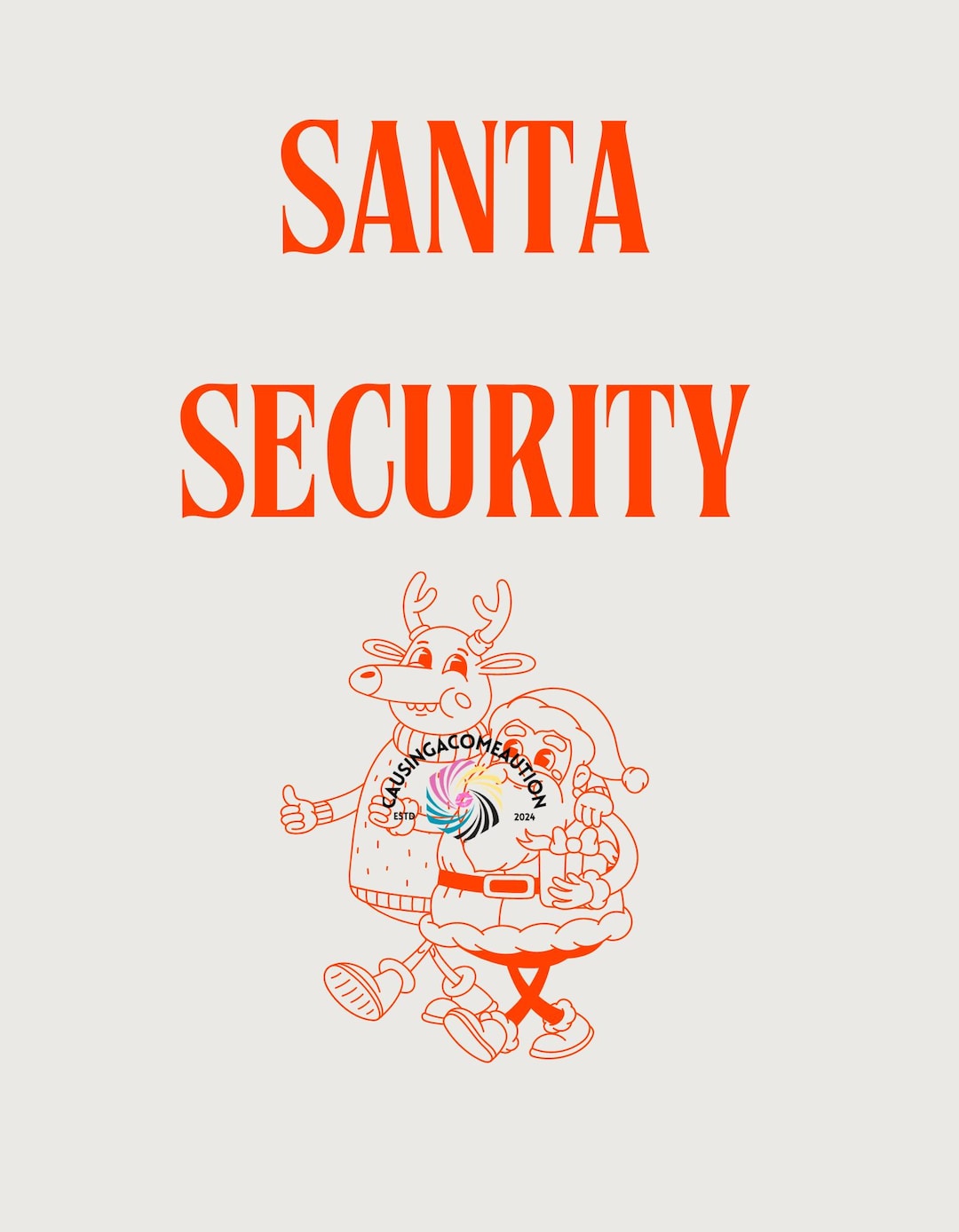 Santa Security Digital SVG Download - Etsy