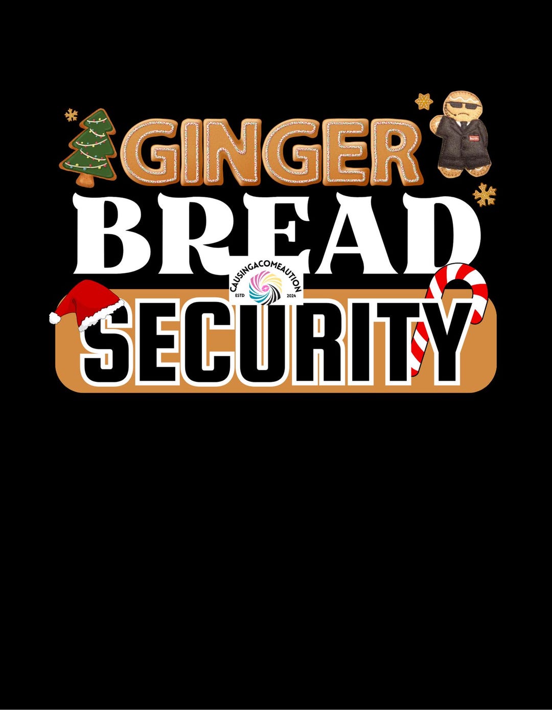 Gingerbread Security SVG Digital Download - Etsy