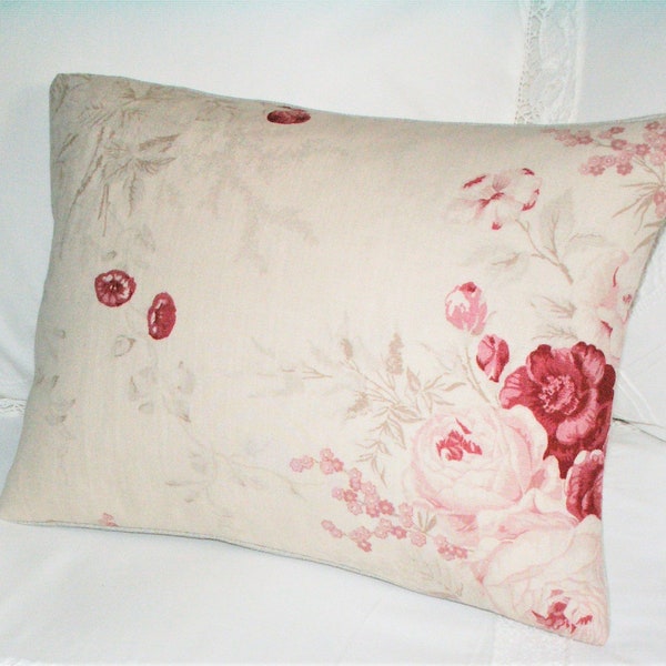 Cabbage Rose Pillow - Etsy