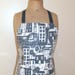 Blue & White Quayside Houses PVC / Oilcloth Apron - Full Length Adult ...