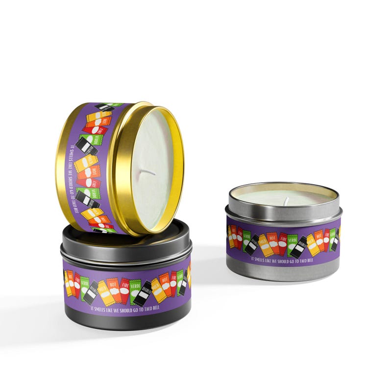 It Smells Like... Taco Bell Themed Tin Candle - Etsy