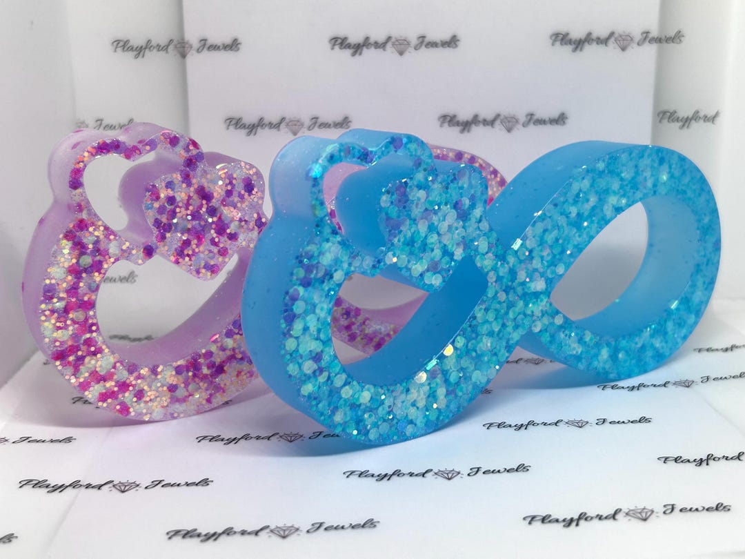 Infinity Free Standing Ornaments. Glitter Infinity Home Decor. Eternal ...