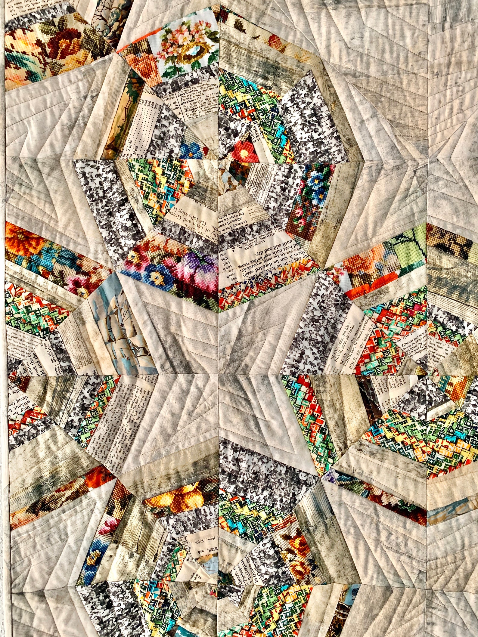 HUNT & GATHER 60" X 80" Double-sided Quilt Pattern by Cathe Holden - Etsy