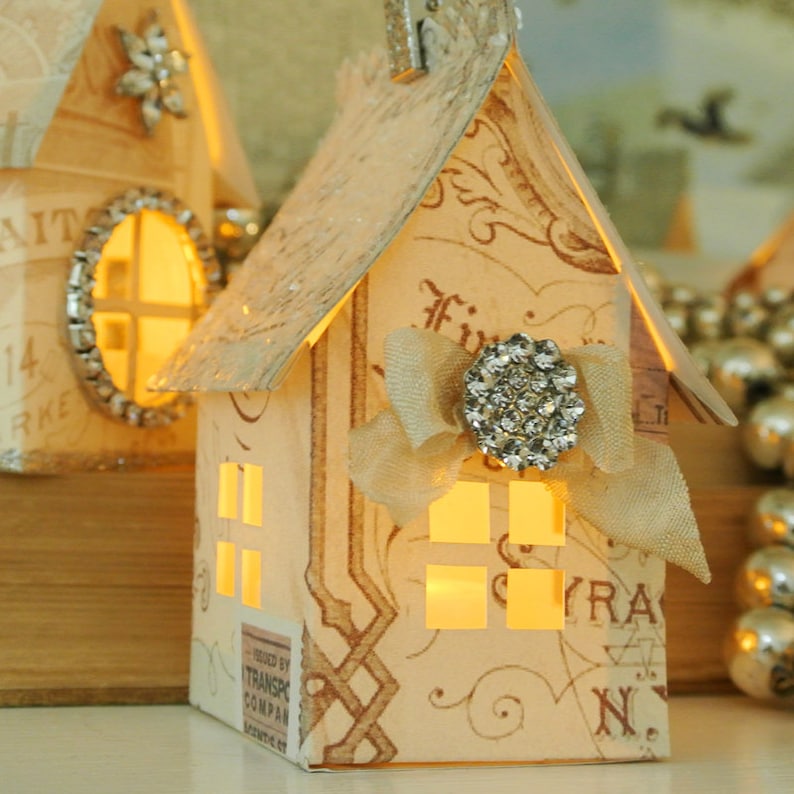 Paper House Luminaries Printable Template, Graphics, and Instructions ...