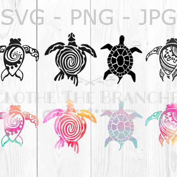 Tribal Sea Turtle Svg - Etsy