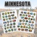 State Parks Mini Sticker Sheet, Water Resistant Vinyl Checklist ...