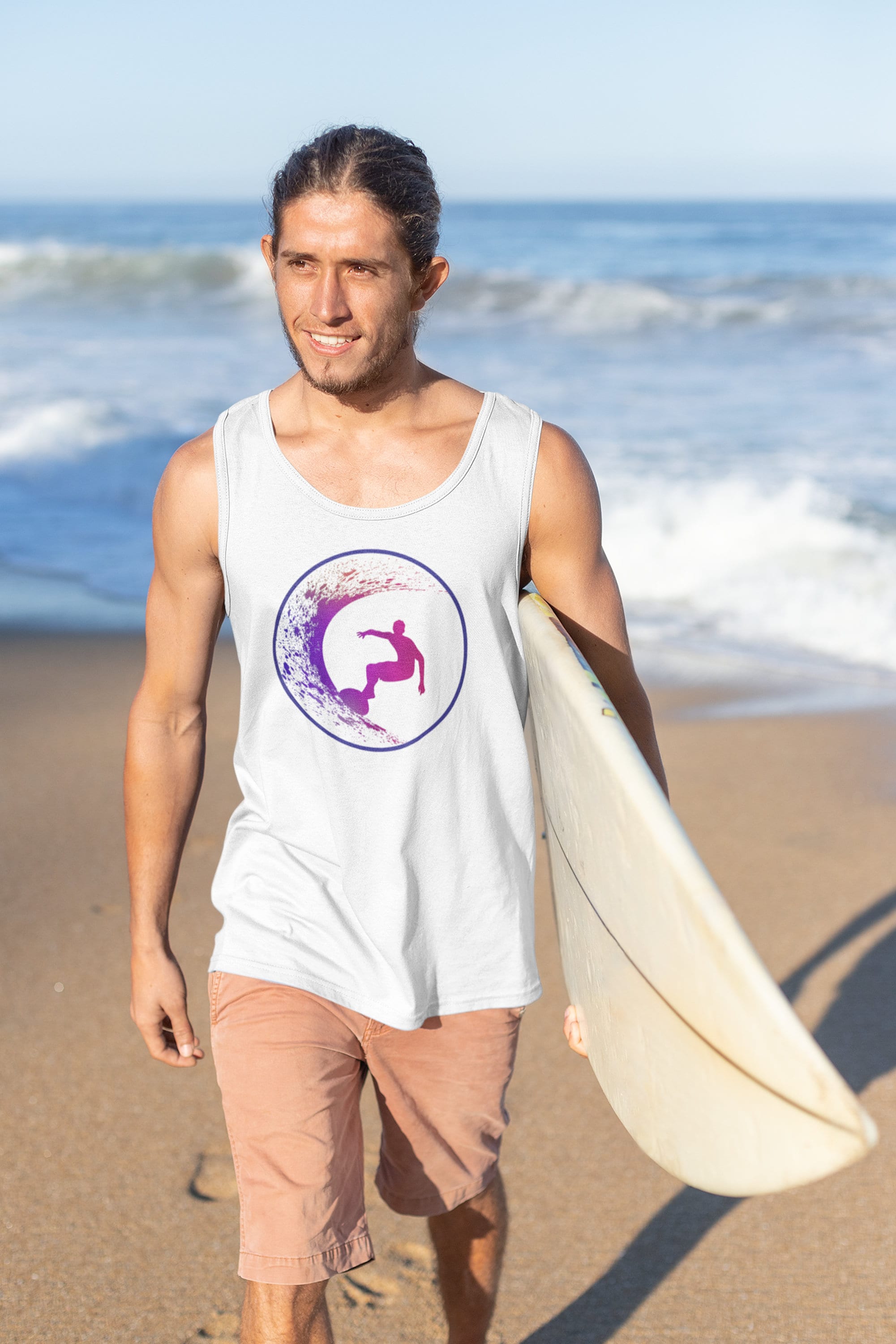 Surfer Circle Graphic, Png, Jpg, Svg, Ocean Colorful Beach - Etsy