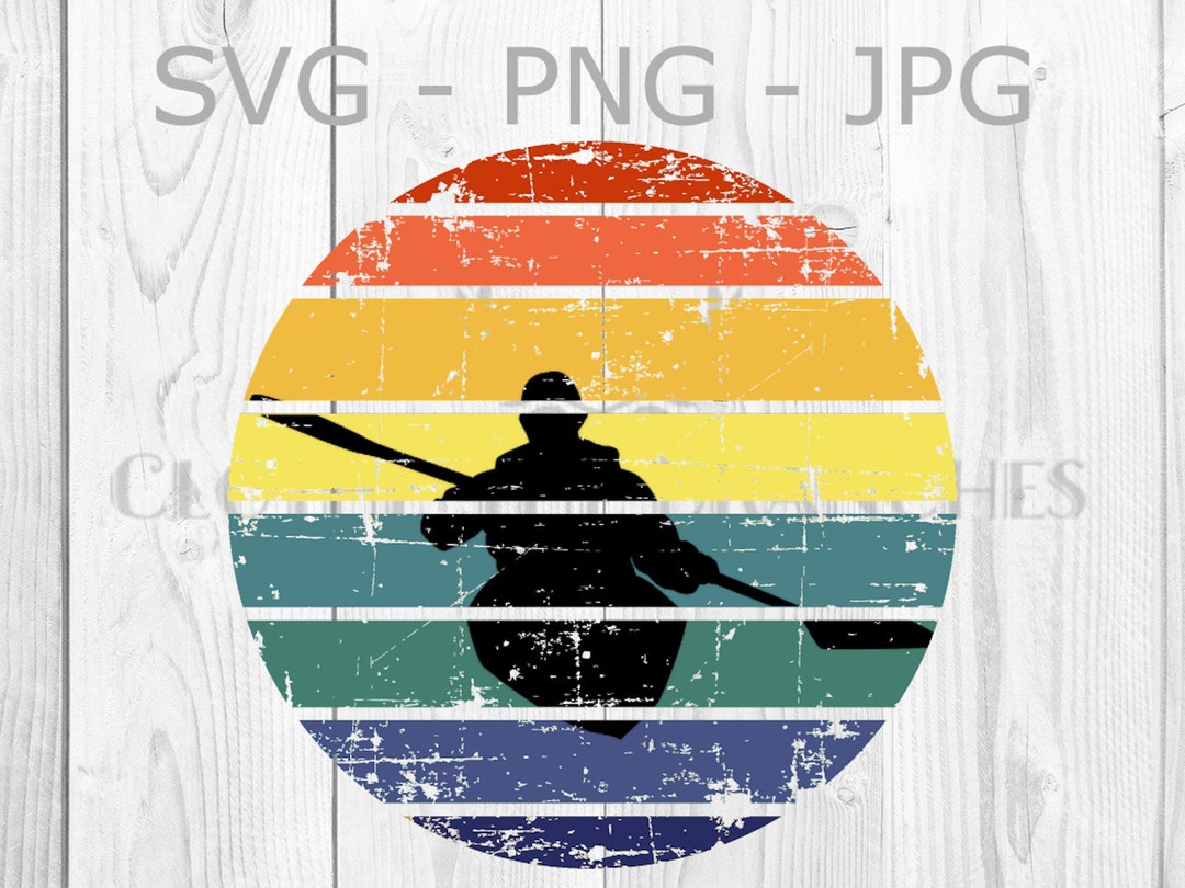 Kayak Circle Graphic, Png, Svg, Jpg - Etsy