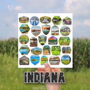 State Parks Mini Sticker Sheet, Water Resistant Vinyl Checklist ...