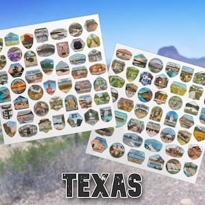 State Parks Mini Sticker Sheet, Water Resistant Vinyl Checklist ...
