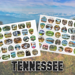 State Parks Mini Sticker Sheet, Water Resistant Vinyl Checklist ...