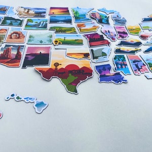 All 50 States Magnet Bundle, Travel Magnet Souvenir Set, Small ...