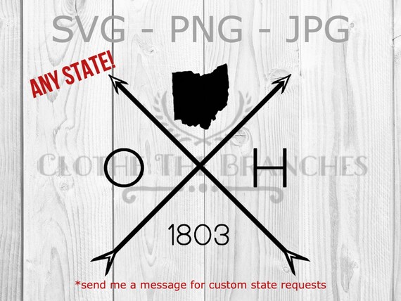 State Arrows Graphic Svg Png Jpg - Etsy