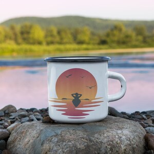 Kayak Sunset Lake Reflection Graphic, Svg, Png, Jpg - Etsy