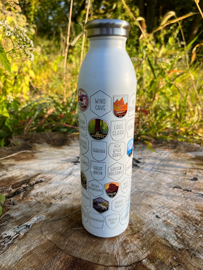 National Parks Mini Sticker Sheet, Water Resistant Vinyl Bucket List ...