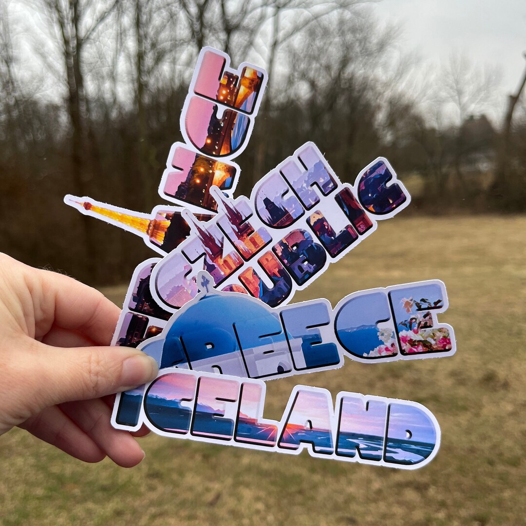 Choose Any 4 Europe Country Die Cut Vinyl Stickers, Water Resistant ...
