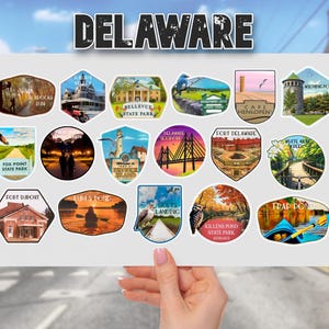 State Parks Mini Sticker Sheet, Water Resistant Vinyl Checklist ...