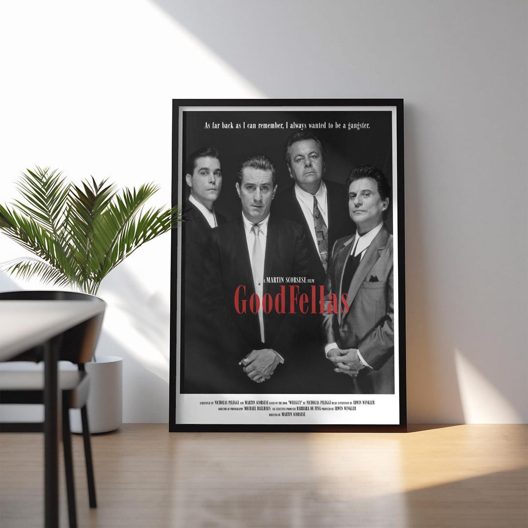 Goodfellas Movie Poster - Digital Download Print - Scorsese Film Art ...