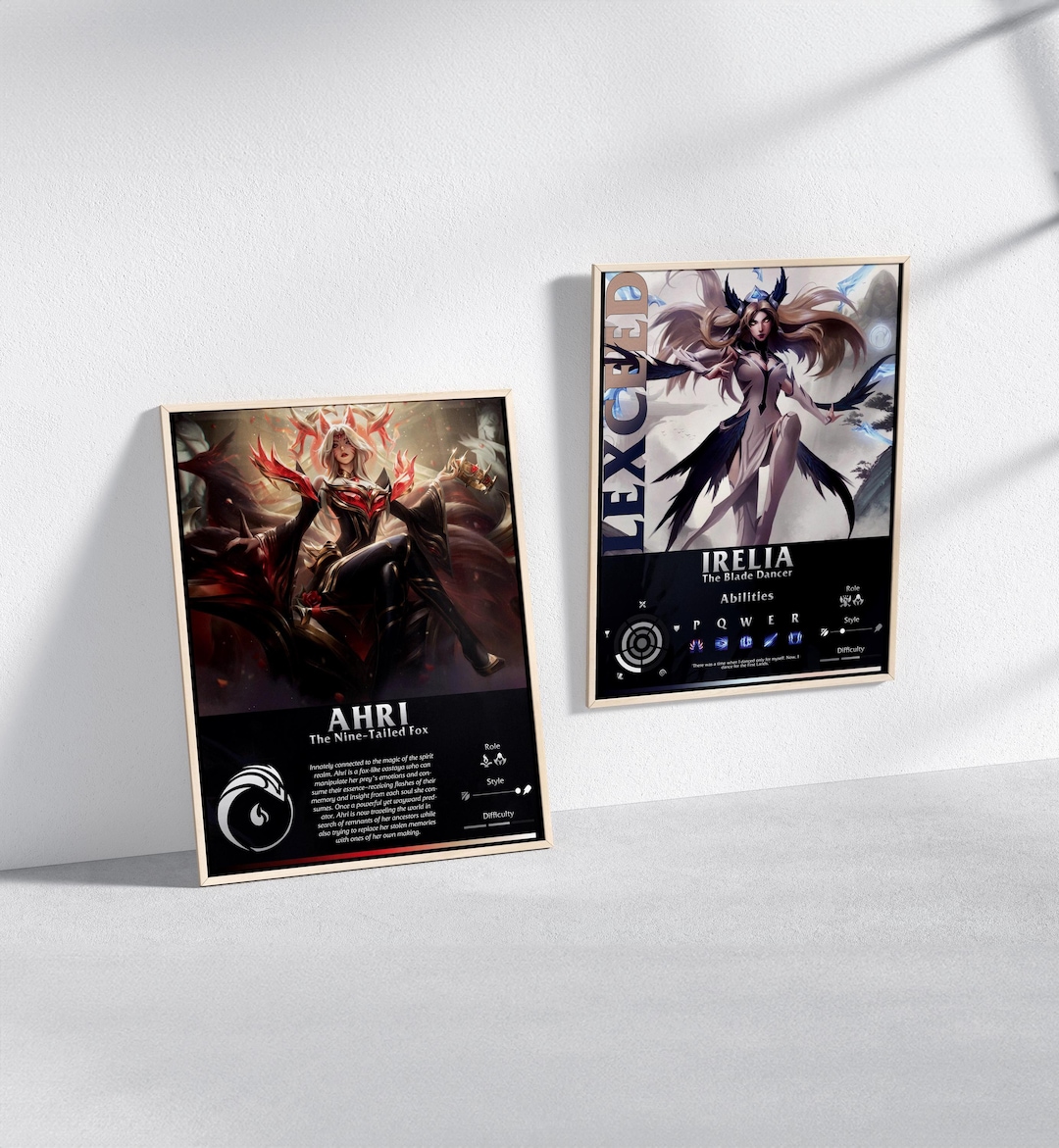 Custom League of Legends Art Poster: Lol Exhibition Print (digital ...