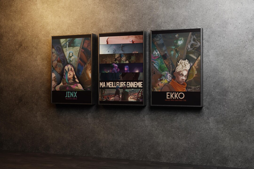 Arcane League of Legends Poster Set: Jinx and Ekko (digital Download) - Etsy