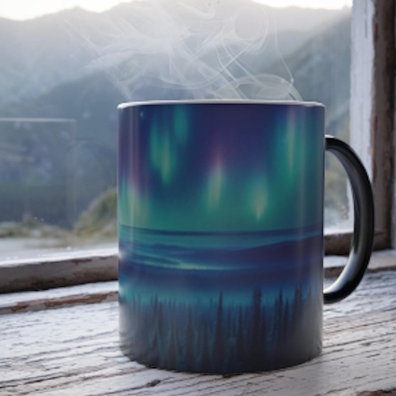 Northern Lights Mugs Handmade - Etsy
