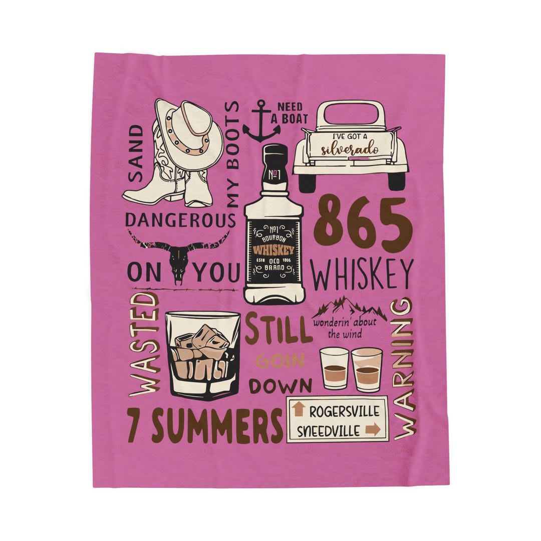 Morgan Wallen Pattern Plush Blanket - Etsy