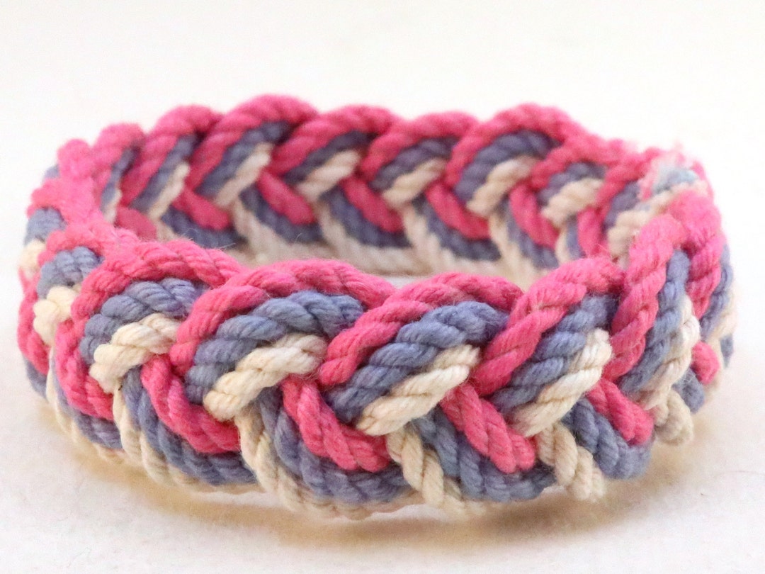 Transgender Pride Rope Bracelet Turks Head Knot Bracelet 4536 - Etsy