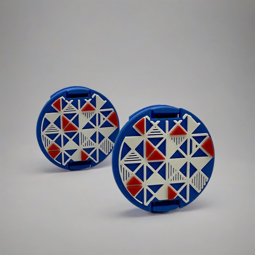 Geometric Triangle Pattern Lens Cap | Lens Cap Design | Protective Cap ...