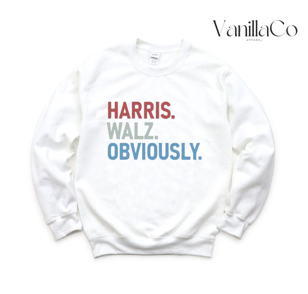 Kamala Harris Walz Obviously Comfort Color Sweatshirt, Madam President ...