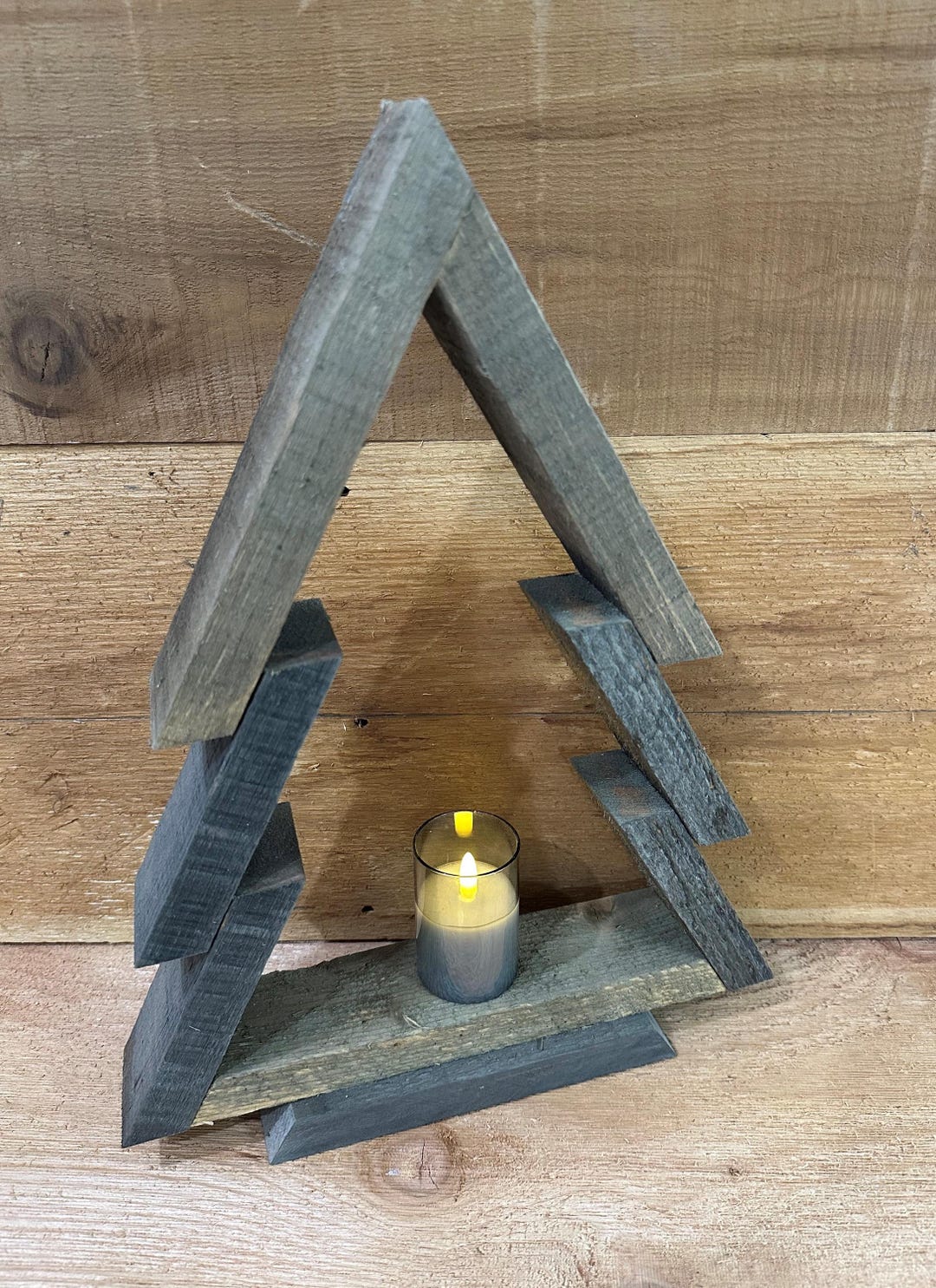 Hand-crafted Wooden Christmas Tree - Etsy