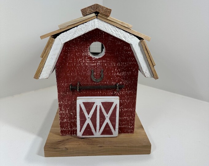Antique Cedar Barn Bird House Hand-crafted With Cedar Wood Sourced From ...