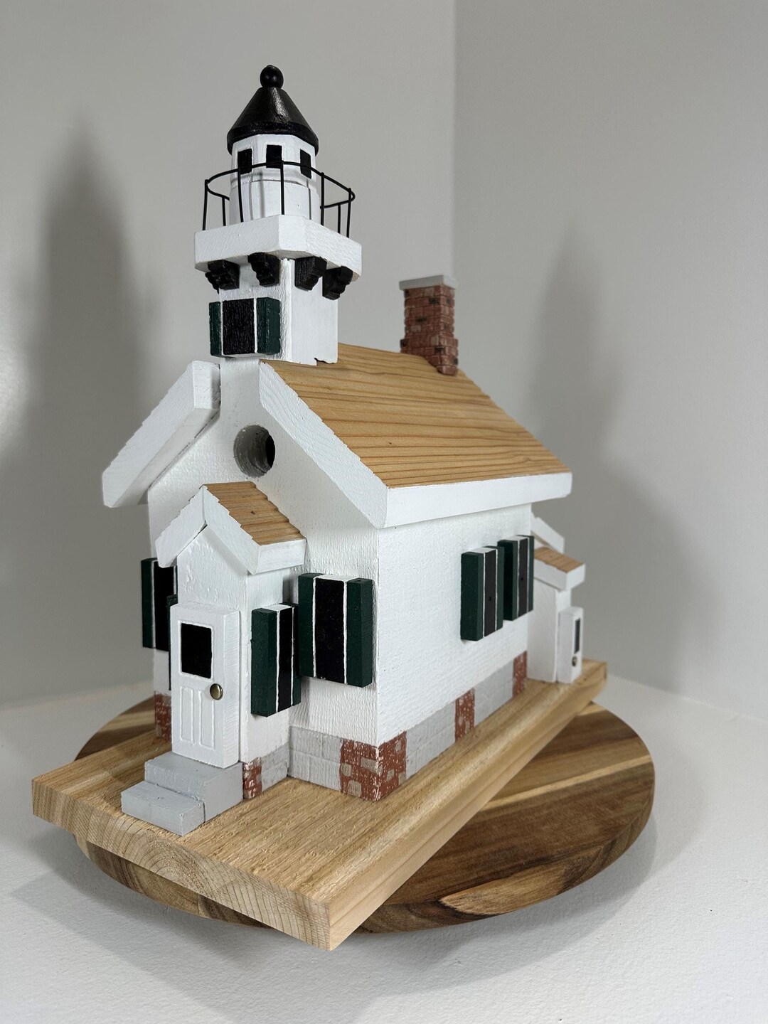 Functional Handcrafted Cedar Birdhouse Inspired by Historical Mission ...