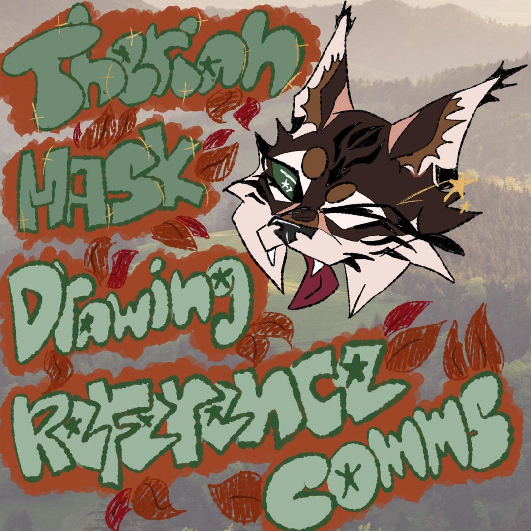 Therian Mask Reference Drawing Commissions!! READ DESC - Etsy